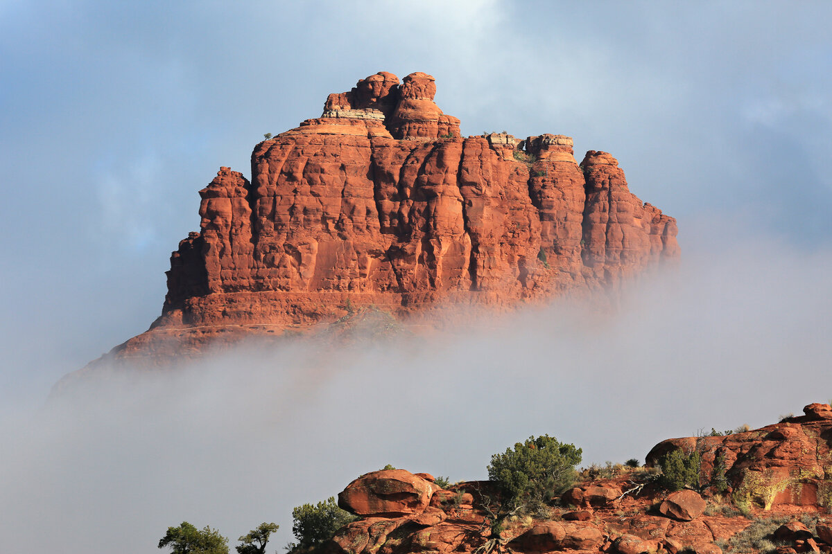 Bell Rock in the Clouds | Focal World