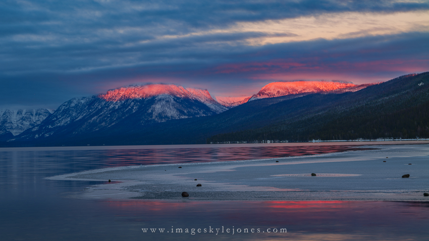 Lake McDonald Icy Sunset | Focal World