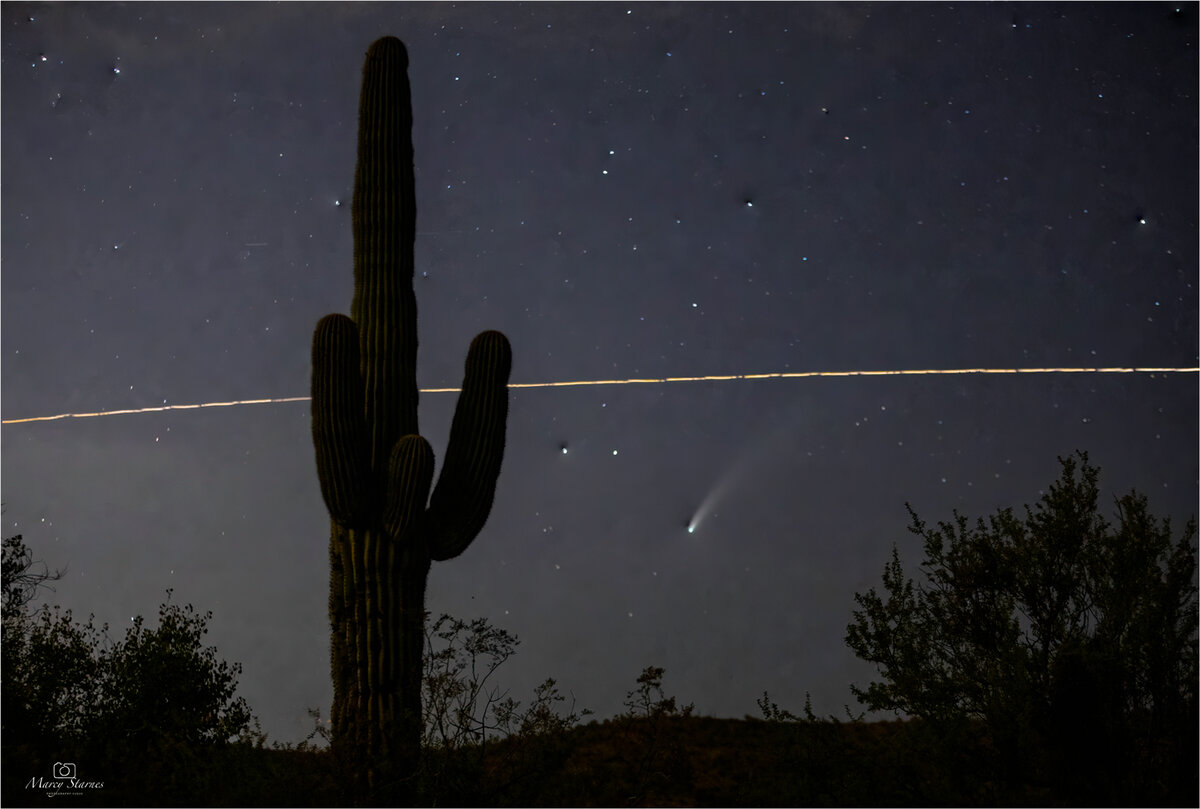 Another Comet Neowise with the ISS space station | Focal World