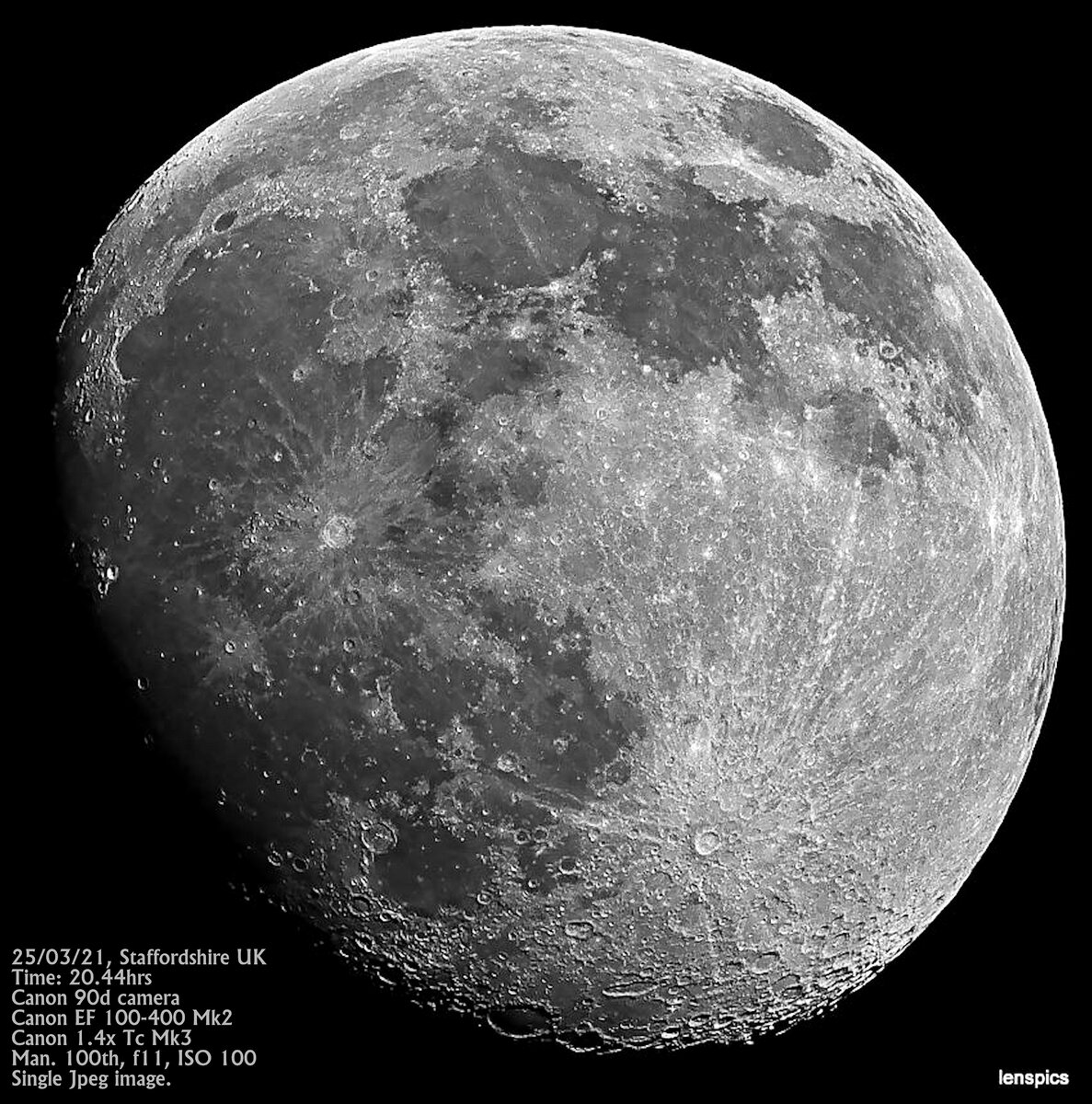 Moon on 25th March | Focal World