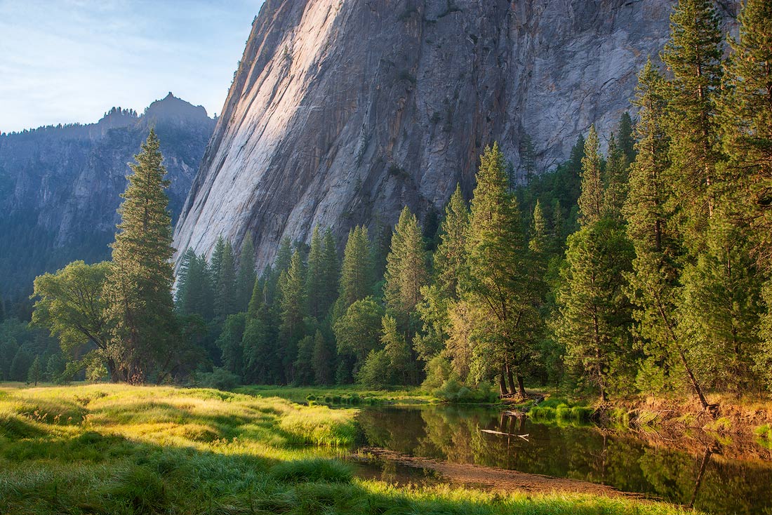 Lazy Merced River Below Cathedral Rocks | Focal World