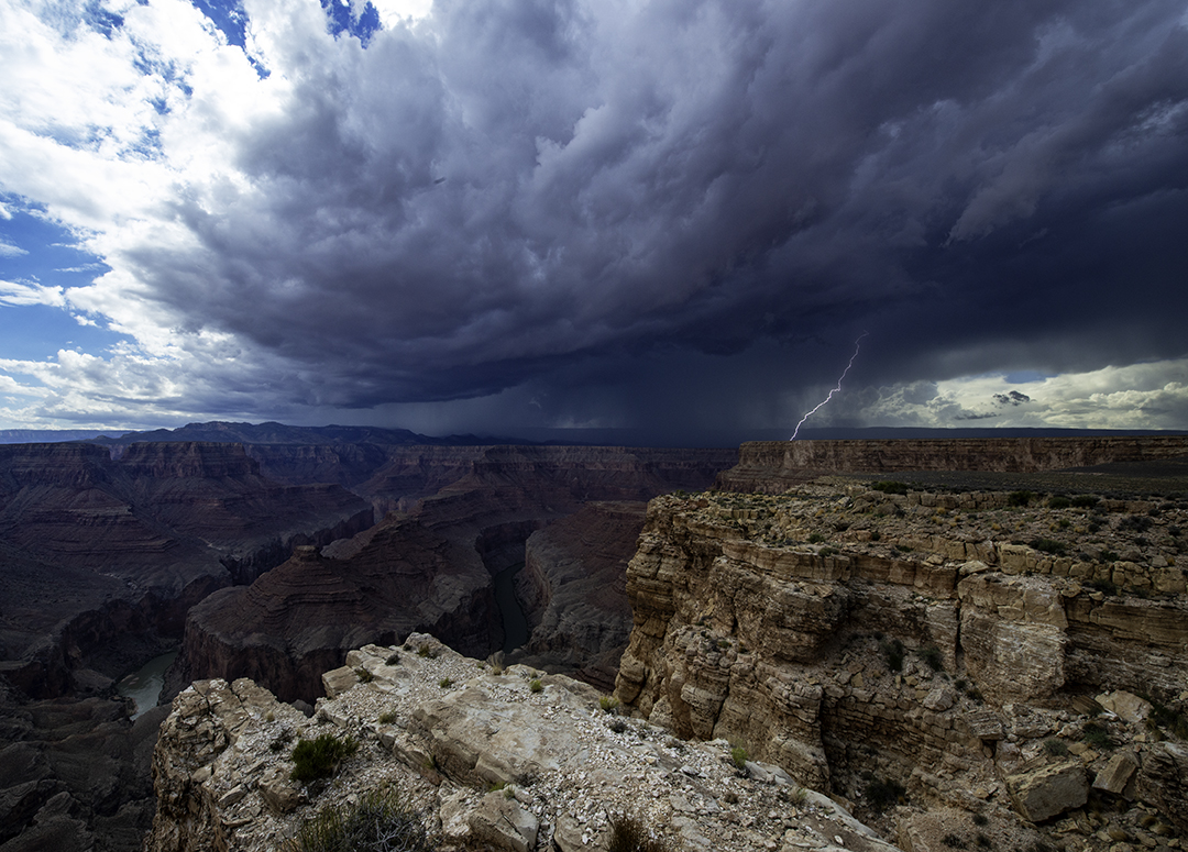 Monsoon Storm at Tatahatso Point, Grand Canyon, AZ | Focal World