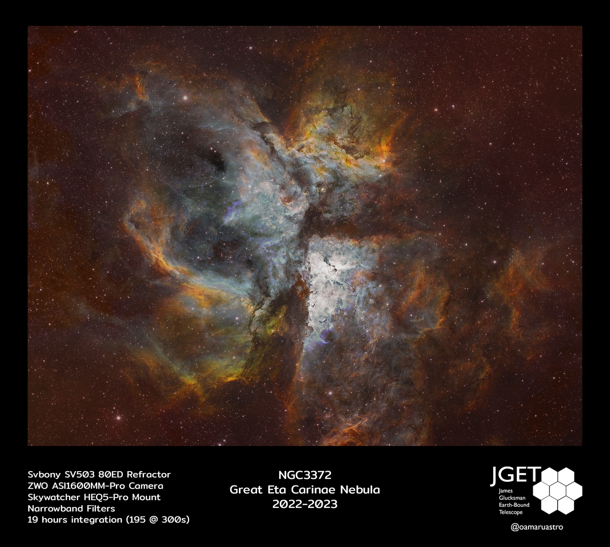 NGC3372 Eta Carinae Nebula (multisession) | Focal World