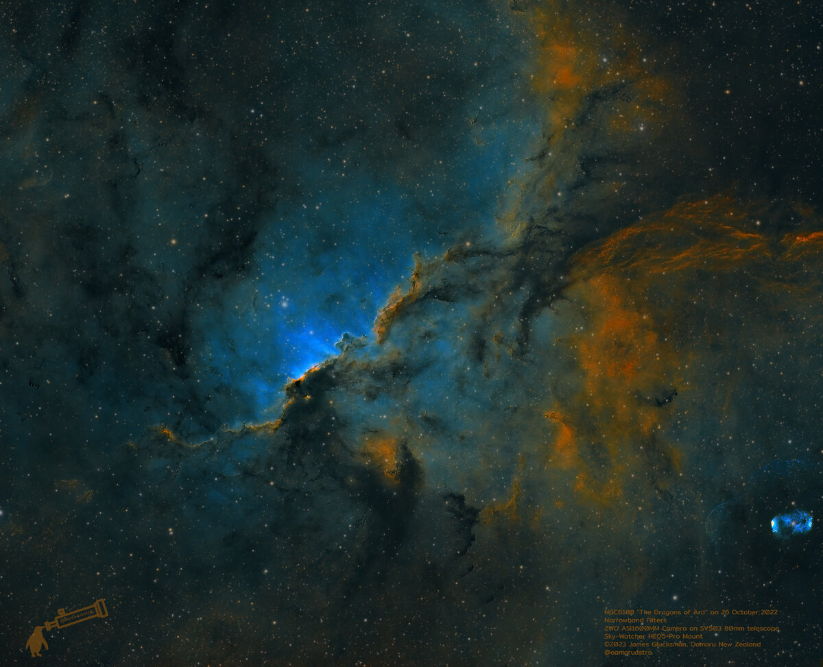 NGC6188 and NGC6193 "The Dragons of Ara" | Focal World