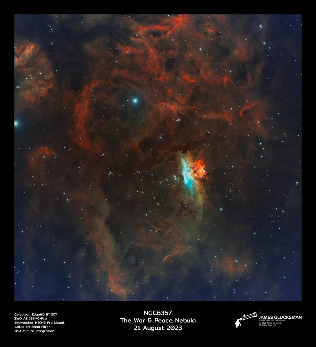 NGC6357 War & Peace Nebula Close-Up | Focal World