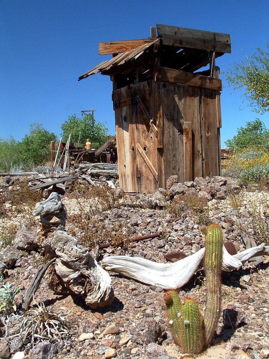 Old Ghost town outhouse | Focal World